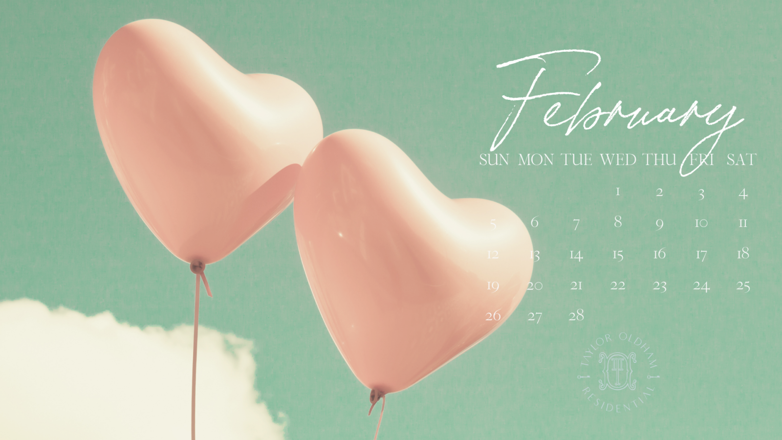 February Desktop Backgrounds | yourtayloredhome.com