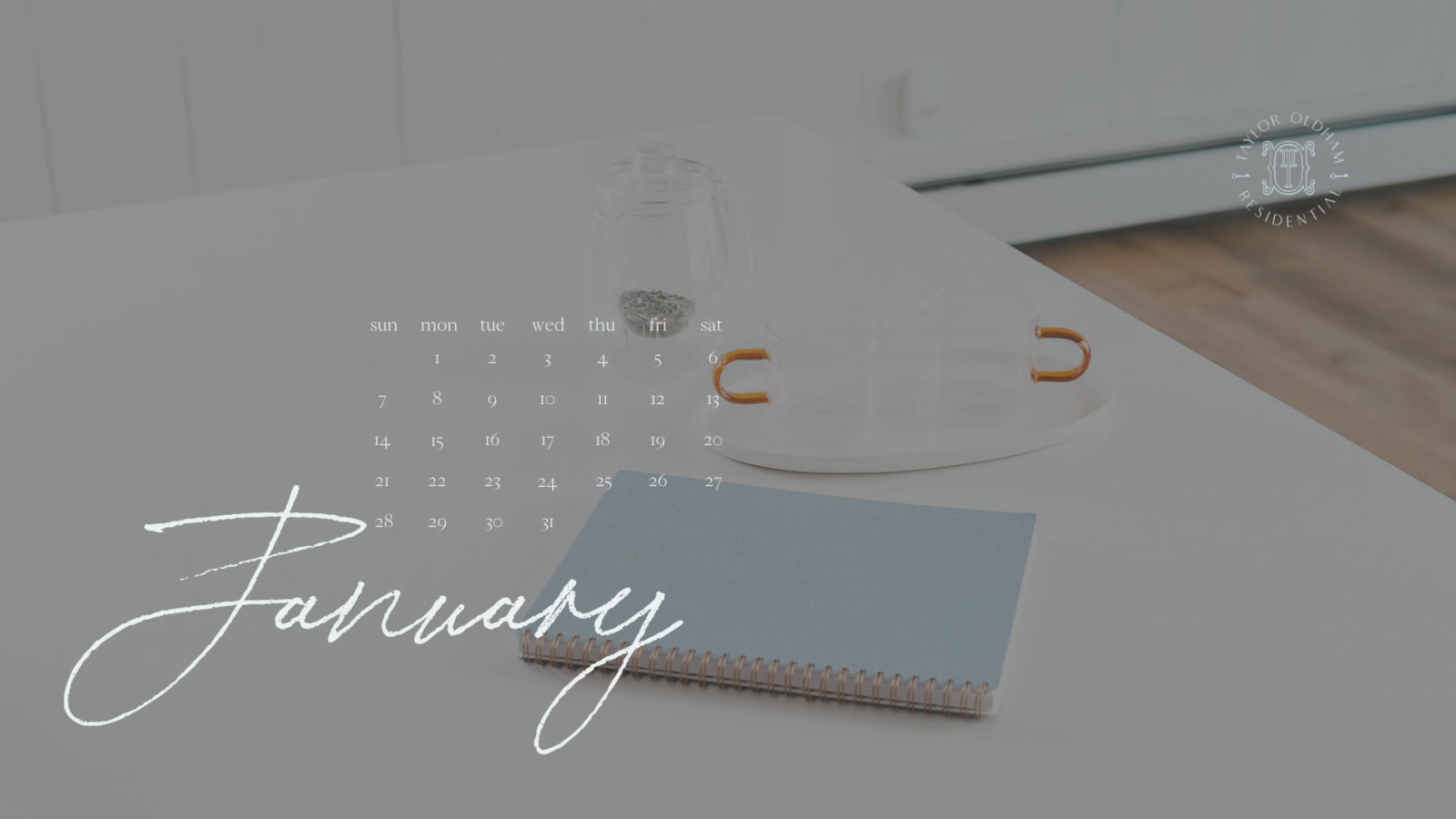 January Desktop Backgrounds | yourtayloredhome.com